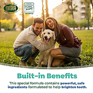 TropiClean Fresh Breath Advanced Whitening with 3D MICROGUARD | Dog Breath Water Additive | Dental Care | Dog Breath Freshener | Simple Pet Teeth Cleaning | Made in USA | 16 oz