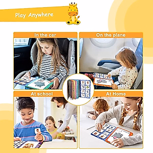 JIFOVER Early Education Enlightenment Quiet Sticker Toy,Keep Your Kids Away from Electronics,2023 New Toddler Busy BookEducational Toddler Books Educational Toys for 2-6 Year Old Kids (5pcs)
