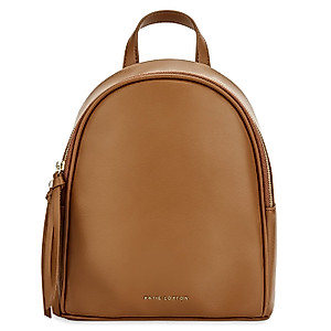 KATIE LOXTON Isla Womens Medium Zippered Top Handle Backpack Tan
