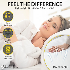 Leluxe Home Twin Sheets Set of 3-100% Microfiber Twin Size Sheets with Extra Soft and Wrinkle Free Sheet Set with Deep Pockets