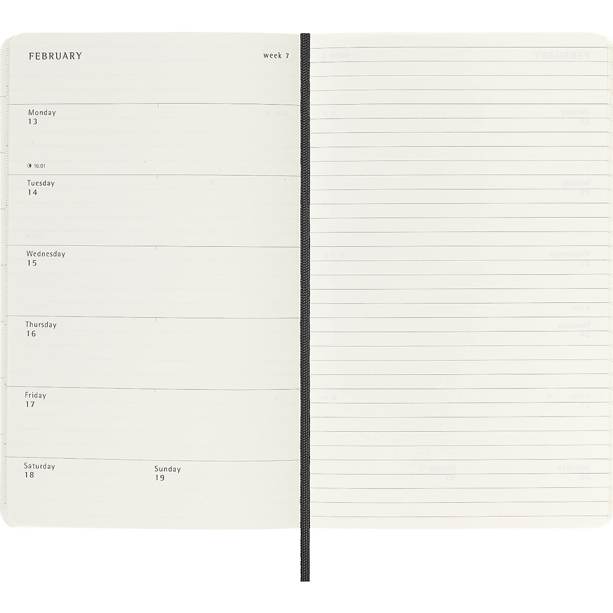 Moleskine Classic 18 Month 2022-2023 Weekly Planner, Soft Cover, Large (5" x 8.25"), Black