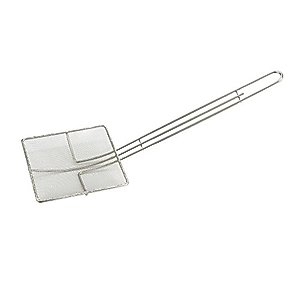 Winco Square Mesh Skimmer, 6.75-Inch, Medium, Nickel