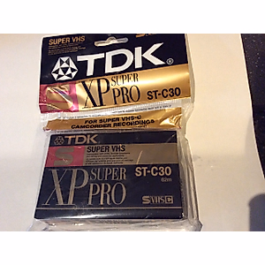 TDK Super VHS-C Blank Tape ~ ST-C30 (62m) ~ XP Super Pro ~ for Super VHS-C Camcorders ~ SVHSC