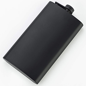 YFS 12 Oz Hip Flask for Liquor Matte Black Stainless Steel Leakproof with Funnel, Great Gift Idea Flask