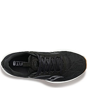 Saucony Women's Freedom 5 Running Shoe, Black/Gum, 8.5