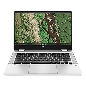 HP Chromebook x360 14b-cb0097nr 14" Touchscreen HD Display, Intel Pentium Silver N6000 8GB RAM 128GB eMMC, Natural Silver, Chrome OS (Renewed)