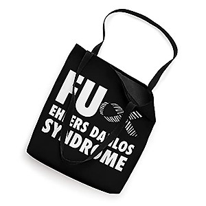 FU Ehlers Danlos Syndrome Zebra Stripe Ribbon - EDS Tote Bag