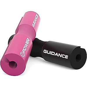 POWER GUIDANCE Barbell Squat Pad - Neck & Shoulder Protective Pad - Great for Squats, Lunges, Hip Thrusts, Weight Lifting & More - Fit Standard and Olympic Bars Perfectly