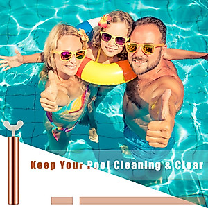 Solar Copper Anode Copper Replacement L=4.13" D=0.71" for Solar Pool Ionizer Chlorine Cost Save for Reduce Irritations Cleans and Clears Your Pool (4)