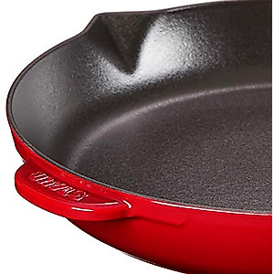 STAUB - 1223006 STAUB Cast Iron Fry Pan, 12-inch, Cherry