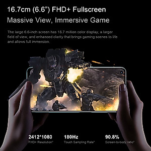 realme Narzo 50 Smartphone,6.6’’120HZ Display Unlocked Android Cell Phone, Helio G96 Gaming Processor,50MP AI Triple Camera,5000mAH Massive Battery,33W Dart Charge,4GB+128GB, Dual Sim,Black