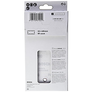 Bosch 2609256A89 Sanding Sheet Set for Orbital Sanders (10-Piece)