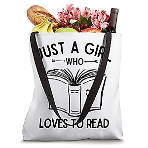 Just A Girl Who Loves To Read Book Lover Nerd Readers Books Tote Bag