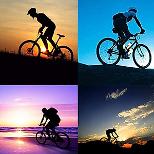 MOXILYN Men's Quick-Dry Cycling Jersey Set Road Bike Bicycle Shirt + Bib Shorts with 9D Gel Padded MTB Riding Clothing kit