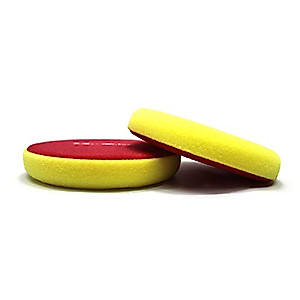 Maxshine 5” Hook & Loop Flat Polishing Foam Pad - DA and Rotary Polisher Compatible, Scientifically Designed Polishing Pad for Seamless Contouring