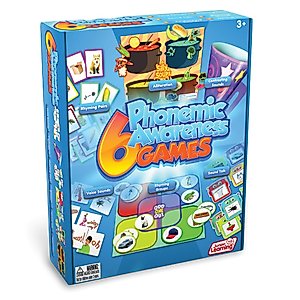 Junior Learning JL409 6 Phonemic Awareness Games Multi, 10.25 H x 2.5 L x 7.75 W