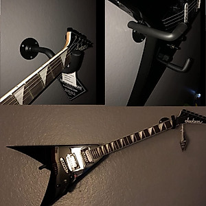 BEMTE Guitar Wall Mount Guitar Bass Display Rack Horizontal Hanger (Electric Guitar/ Ukulele)