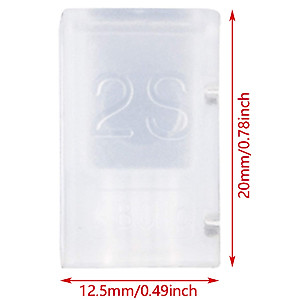 DGZZI AB Clip 10PCS LiPo Battery Balance Connector Protector Plug Saver for 2S Lithium Battery