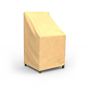 Budge All-Seasons Patio Stack of Chairs Cover / Barstool Cover (Tan)