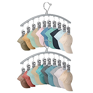 ZURLEFY Closet Systems Organizers and Storage for Small Closets, 20 Clips Room Jeans Organization for Closet, Portable Closets for Hanging Clothes (26-06)