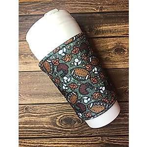 Football Cup Sleeve, Cup Sleeves for Hot Drinks, Cup Sleeves for Drinks Reusable, Drink Cozy Sleeve, Drink Cozies for Iced Coffee (Without Cup)