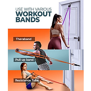 Sozzy Door Anchor for Resistance Bands, Extra Large, Heavy Duty with Solid Nylon Core, Great for Closed Loop Bands, Physical Therapy, Home Workout Equipment