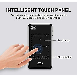 New 3D 4K Smart Mobile DLP Projector WiFi Bluetooth 1080P 8G Home Theater Cinema Mini Projector