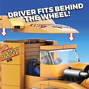 MEGA Hot Wheels Muscle Bound Building Set with 355 Pieces, Authentic Details, Features and Easter Eggs, Colector Gift Set for Adult Builders