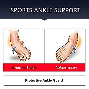 robots master Ankle Protector Sport Ankle Support Brace Sprains Injury Wrap Foot Guard Elastic Achilles Tendon Splint Strap Enkel Brace Soccer (Size : M)