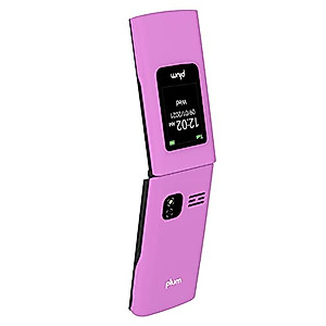Plum Flipper 4G Volte Unlocked Flip Phone 2022 Model ATT Tmobile Speed Talk - Pink