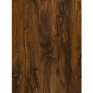 LXCREAT Wood Grain Contact Paper Wood Wallpaper Peel and Stick 15.7" x 118" Dark Brown Faux Wood Look Wall Paper Rustic Removable Self-Adhesive Decorative for Cabinet Countertop