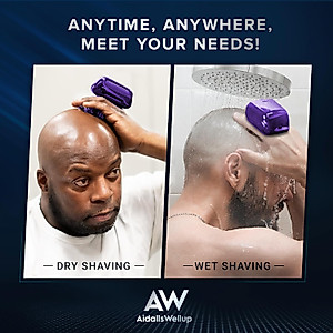 AxiomWarrior Head Shavers for Bald Men: Rechargeable Waterproof Electric Head Shaver for Close Smooth Shaving, No Cuts, Wet/Dry Use, Easy Control