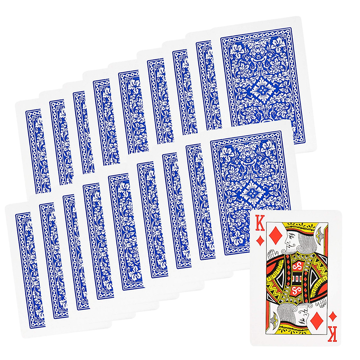 Edgewood Toys 3” X 5” Extra Large Playing Card Deck – Giant Playing Cards with Easy to Read Jumbo Print for Adults, Kids, & Seniors – Great to Use with Classic Card Games, Poker, Board Games | 1-Pack