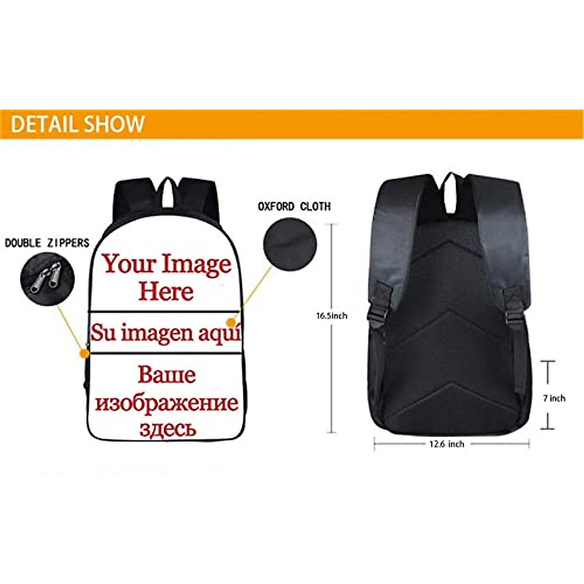 Mayooni Kids Back to School Book Bag Cristiano Ronaldo Lightweight Travel Daypack Laptop Backpack for School