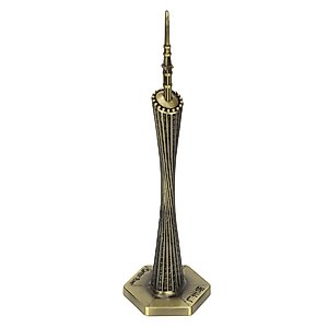 Marhynchus Metal Canton Tower Model Bronze Guangzhou Small Waist Vintage Art Crafts Tour Souvenir Home Decoration Ornaments Ornament