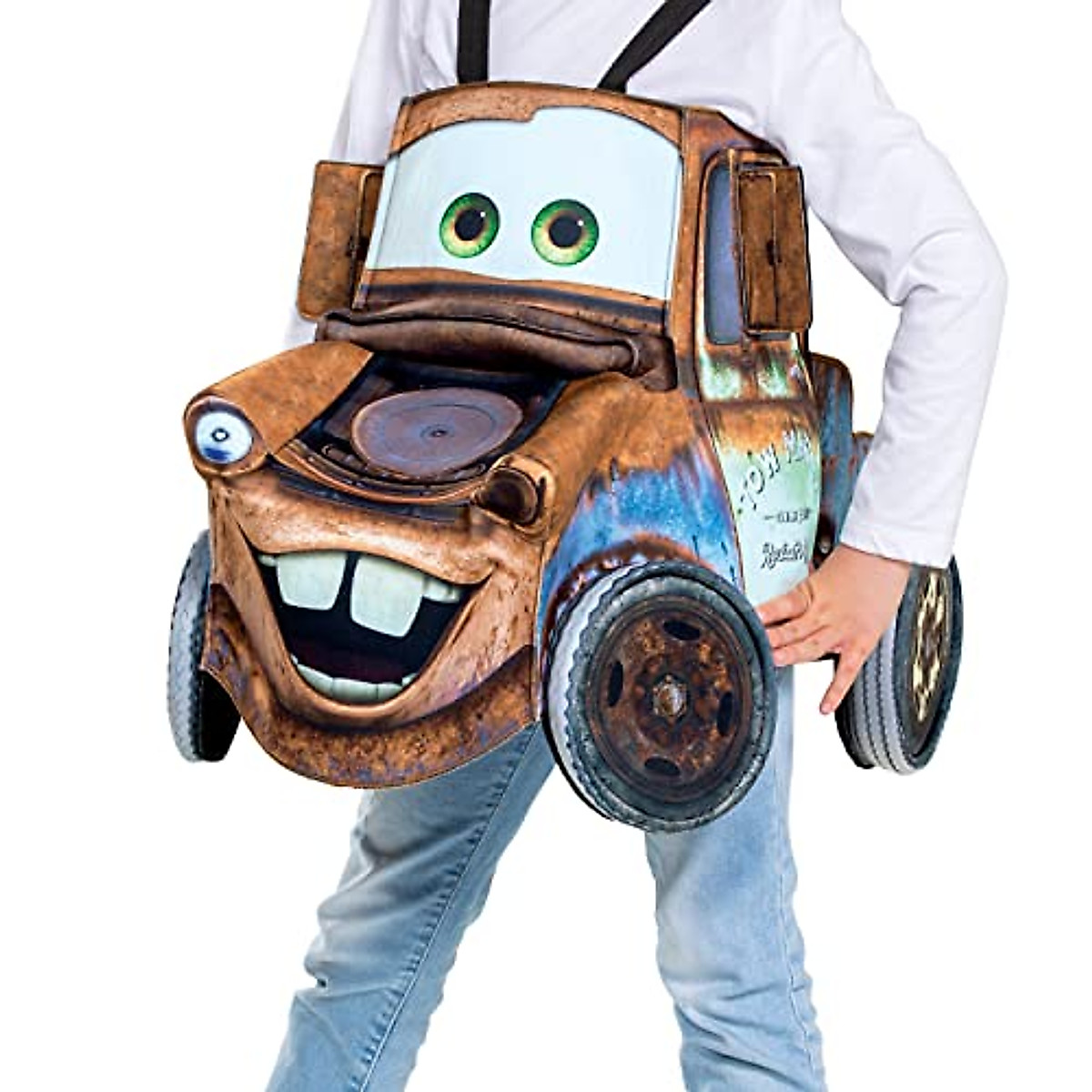 Tow Mater Costume, Official Disney Cars Costume for Kids, 3D Foam Halloween Costume