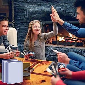 40 Count TopLoaders Card Sleeves for Trading Cards, Baseball Card Sleeves Holder Card Protectors Hard Plastic Top Loaders Fit for Game Cards, Sports Card