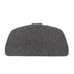 Fawziya Evening Clutch Bling Rhinestone Novelty Oversized Purses For Women Formal-Black