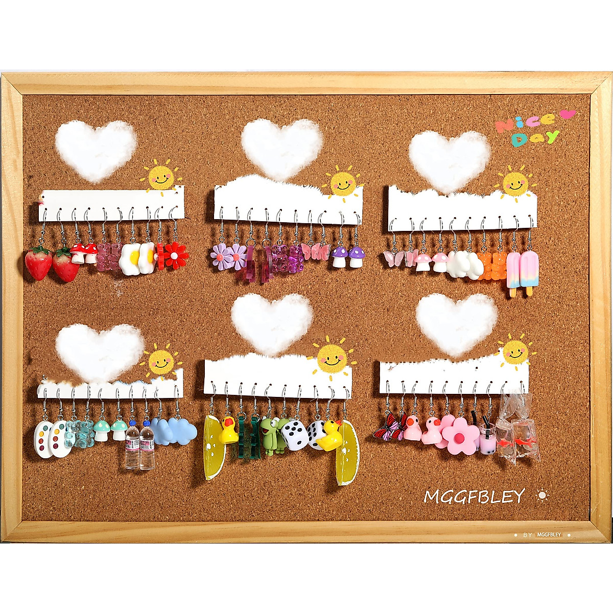 30 Pairs Fun Zinc Earrings Weird Aesthetic Weirdcore Kawaii Funny for Women