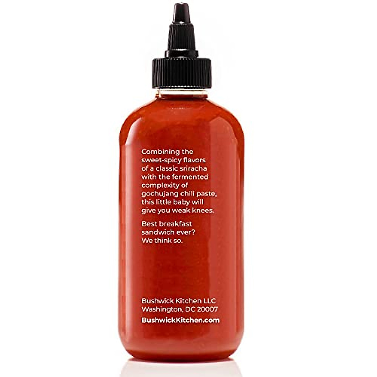 Weak Knees Gochujang Sriracha Hot Sauce | 10.5 oz Easy Squeeze Bottle | Classic Sriracha Chili Sauce mixed with Korean Gochujang Chili Paste | Foodie Gifts, Hot Sauce Gifts, Gifts for Men