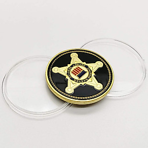 MKIOPNM Exquisite Coin New U.S. Secret Service USSS Commemorative Coin Foreign Coin Presidential Bodyguard S.H.I.E.L.D. Agent Honorary Gold Coin Perfect Replacement for Original Coins
