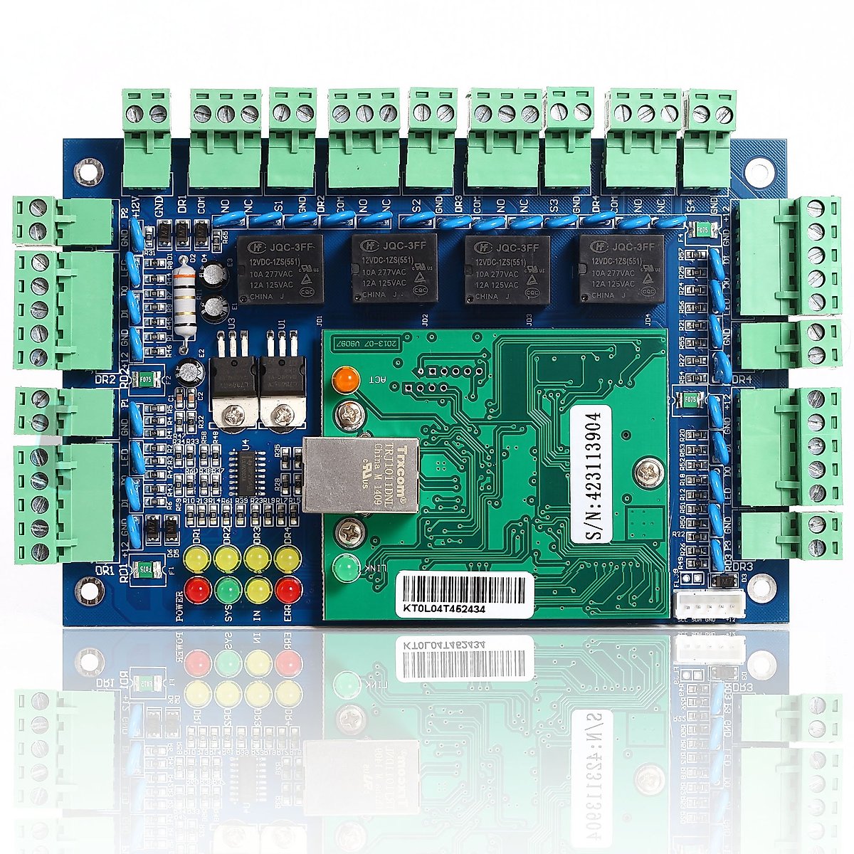 UHPPOTE Wiegand 26 bits Network RFID Access Control Board Kit Metal AC110V Power Box For 4 Doors