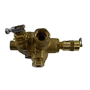 Replacement For Ingersoll Rand 56288756, 1/2" Inverted Flare Top Inlet X 1/2" MNPT Outlet, Combo Unloader Pilot Check Valve with Safety Release Valve, 6.5HP Max Gas Air Compressors 110-135 PSI