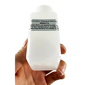 HFBTE 4 Sample Bottles (Two Sets) with Turbidity Meter Calibration Solution 400NTU 100ml Fast Delivery for Calibrating SGZ-200BS SGZ-200B SGZ-20B SGZ-50B SGZ-400B Turbidimeters Turbidity Meters