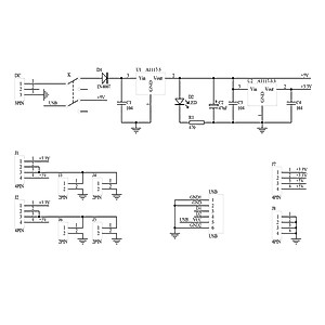 MELIFE 5pcs MB102 3.3V/5V Breadboard Power Supply Module for Board Breadboard