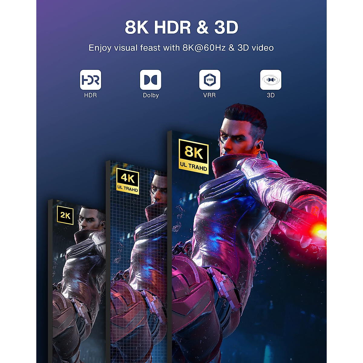 8K HDMI 2.1 Switch iVANKY Bi-Directional 2 in 1 Out HDMI Switch with Remote, 4K@120Hz 8K@60Hz HDMI Switcher 1 in 2 Out (1 Display at a Time) 48Gbps for PS5/PS4, Xbox, Roku, Apple TV, Fire Stick