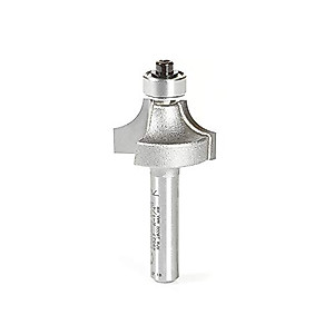 Amana Tool - 49527 Carbide Tipped Corner Round 1/4 Radius x 7/8 Dia x 1/2 x 1/4" Shank