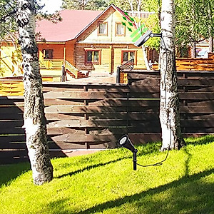 T-Sun Color Changing Solar Spotlights, 7 LED Seperate Solar Landscape Spotlights Auto Solar Garden Lights for Trees, Pond, Yard, Driveway, Pool Area(Colorful-2 Pack)