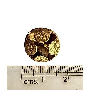 eSplanade 100 Pcs Indian Brass Anklets/Ghungroo Bells Loose Beads Bellydance Music Classes Craft gold