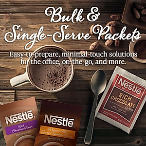 Nestle Hot Chocolate Mix, Whipper Mix, Dark Chocolate Flavor Hot Cocoa, Bulk Whipped Cocoa, 2 lb Bag